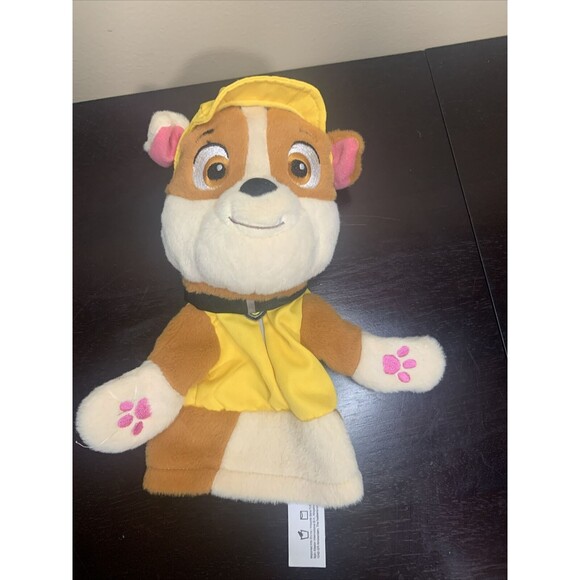 Gund | Toys | Gund Paw Patrol Rescue Pups Rubble Hand Puppet Plush ...